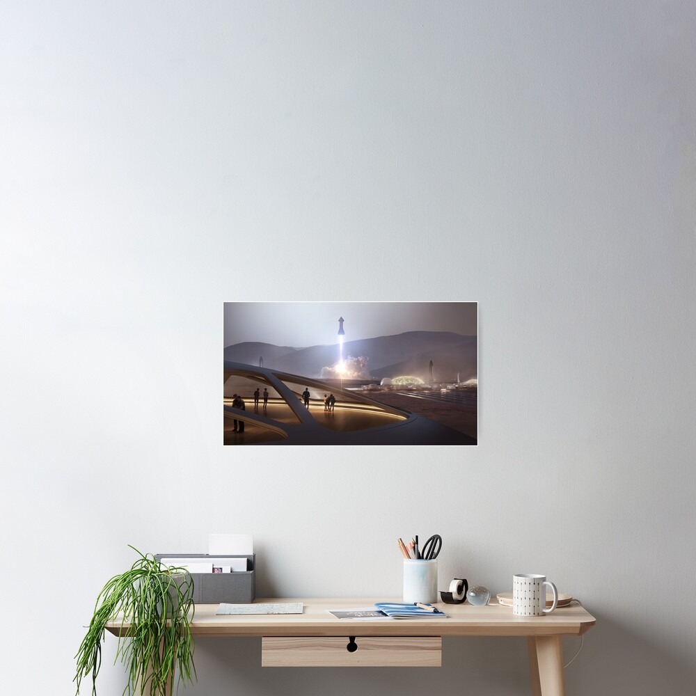 "SpaceX Starship" Poster for Sale by Star-Citizen | Redbubble