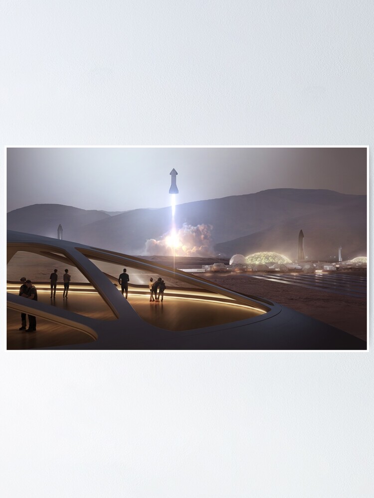 "SpaceX Starship" Poster for Sale by Star-Citizen | Redbubble
