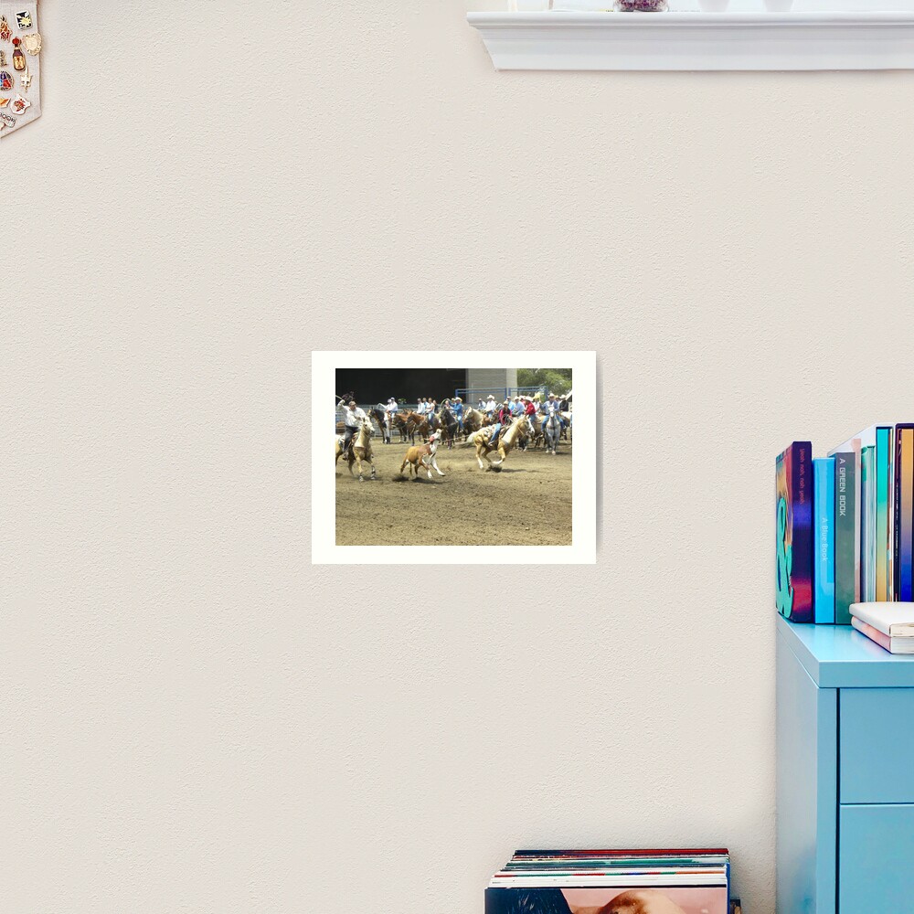 "Team Roping " Art Print by graysart | Redbubble