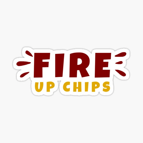 "Fire up chips" Sticker by acakes15 | Redbubble