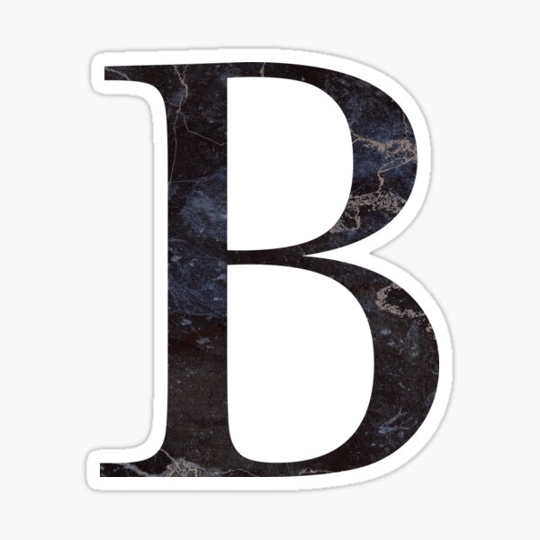 "B letter sticker" Sticker for Sale by maciasa001 | Redbubble
