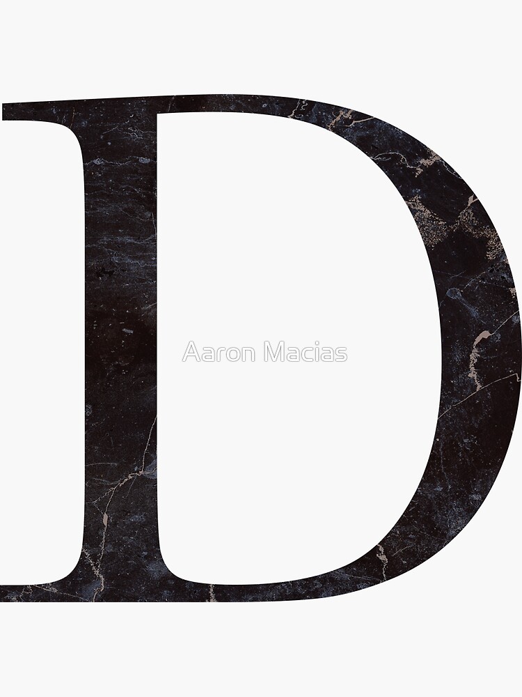 "Letter D sticker" Sticker for Sale by maciasa001 | Redbubble