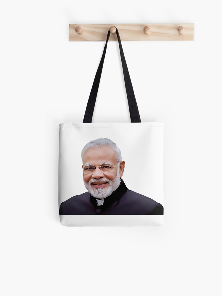 Pencil Sketch Of Hon PM Narendra Modi Tote Bag By Swarangi