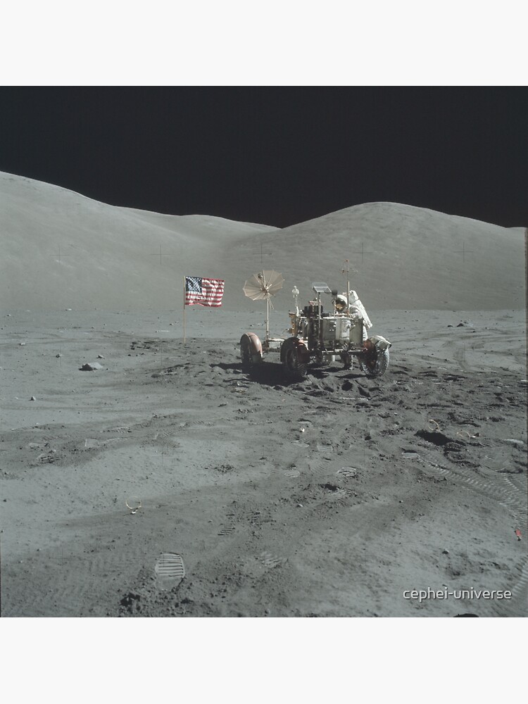 "APOLLO 17 - LRV (140/E - EVA-3)" Sticker by cephei-universe | Redbubble