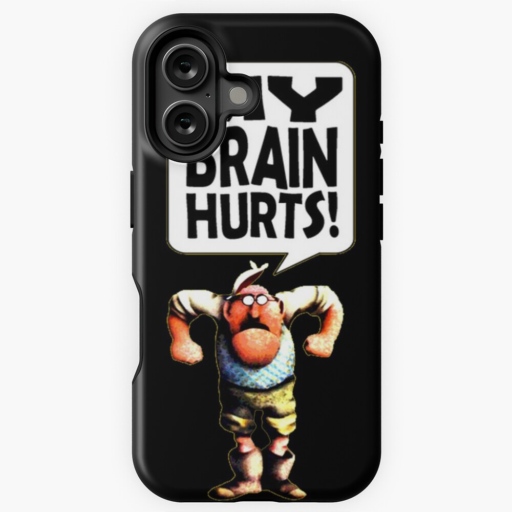 "Mr Gumby - My Brain Hurts" Sticker for Sale by WHemporium | Redbubble