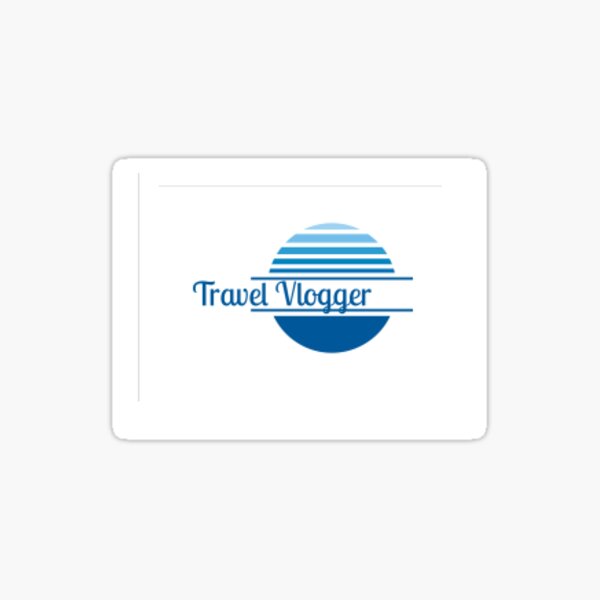 "Travel Vlogger" Sticker for Sale by vargheseajoy | Redbubble