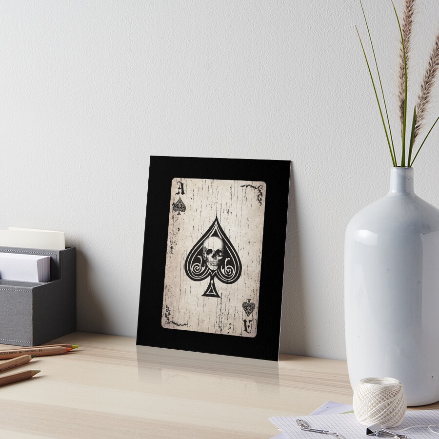 "Ace of Spades Death Card" Art Board Print for Sale by Beltschazar ...