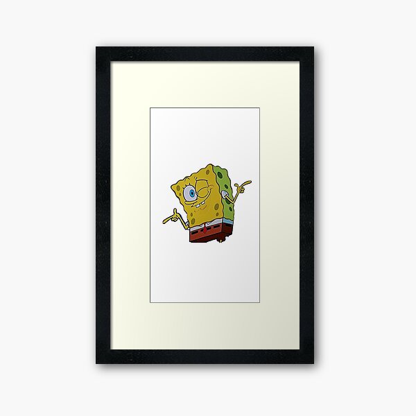 "spongebob winking and pointing" Framed Art Print for Sale by megsssssy ...