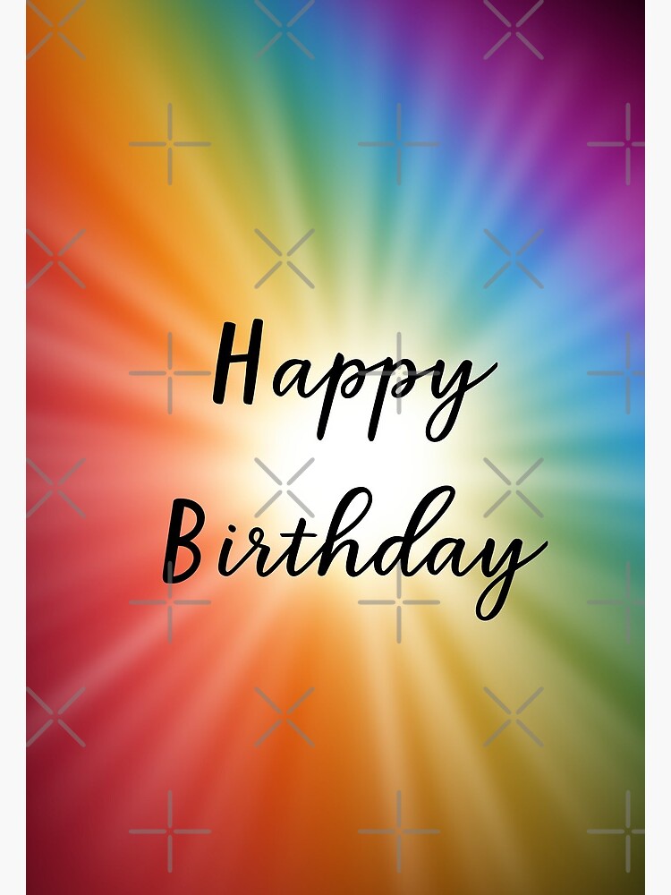 Rainbow Birthday Wishes Birthday Cake And Rainbows Birthday Card