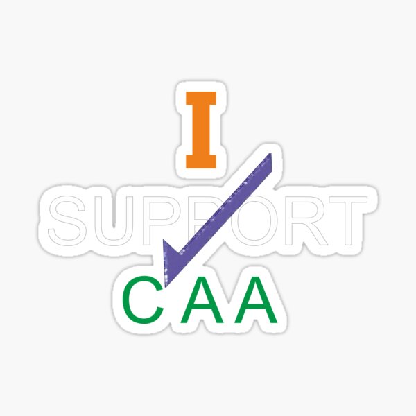 "CAA" Sticker for Sale by mahi1 | Redbubble