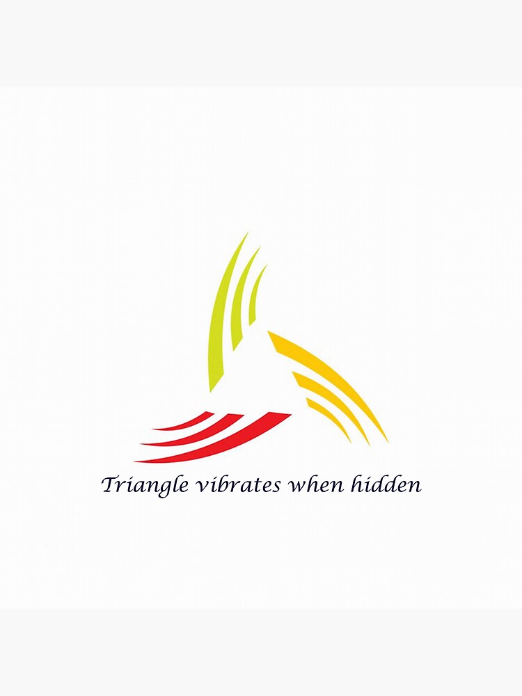 "Hidden triangle's vibrations" Sticker by Barin268 | Redbubble