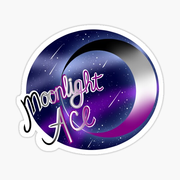 "Ace Moonlight Pride" Sticker for Sale by MetallicWings15 | Redbubble