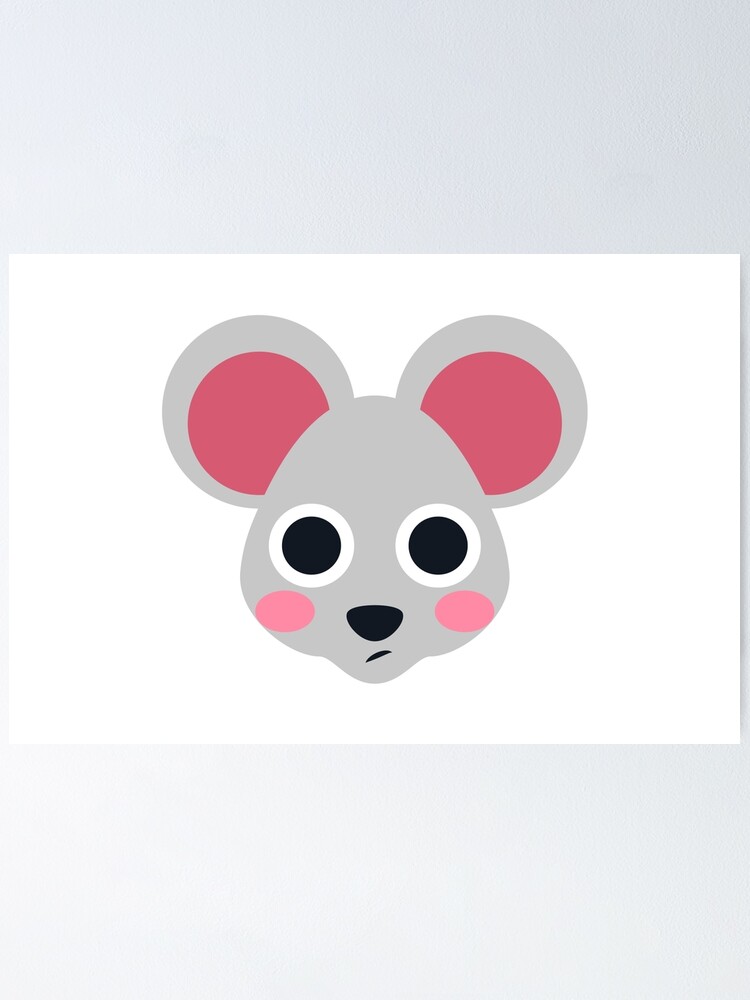 Póster «Cara de ratón, lindo dibujo animado de mascota, para niños ...