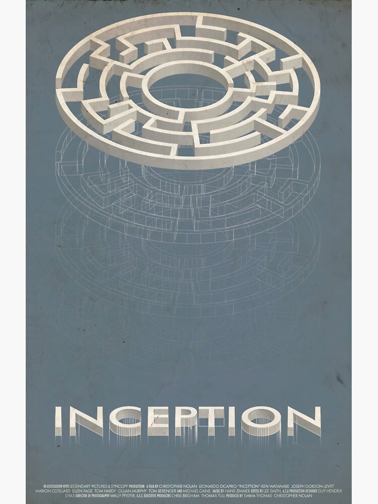"Inception" Sticker by martinvhart | Redbubble