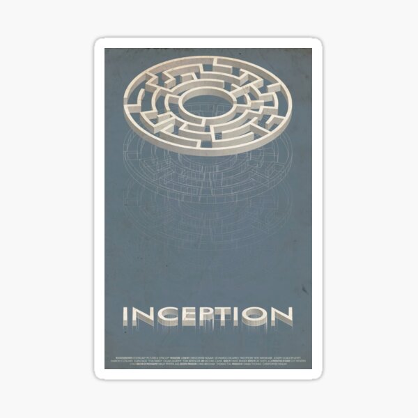 "Inception" Sticker by martinvhart | Redbubble