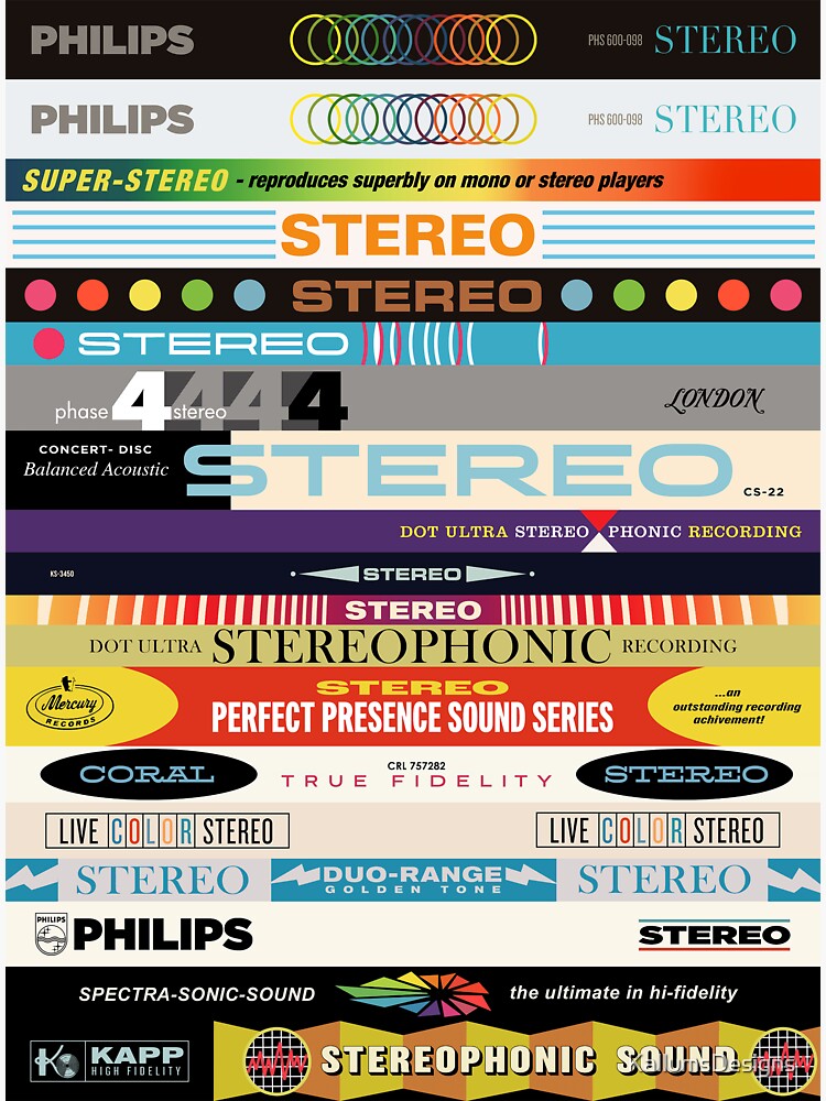 "Stereo Banners" Sticker for Sale by KallumsDesigns | Redbubble