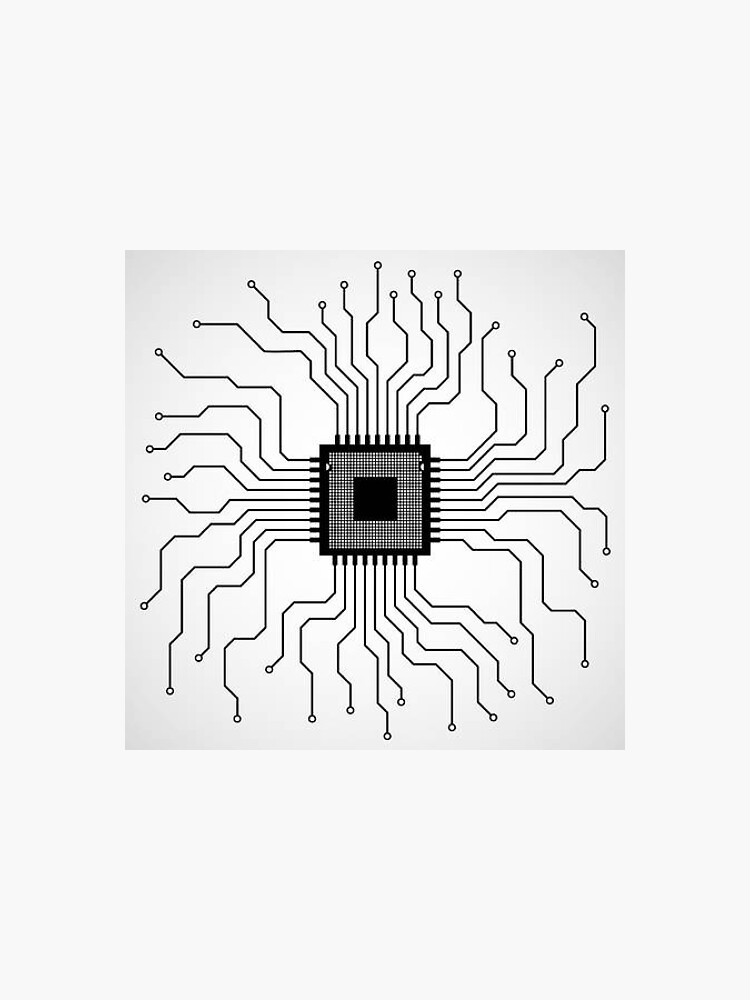 "Microchip" Sticker for Sale by florian95 | Redbubble