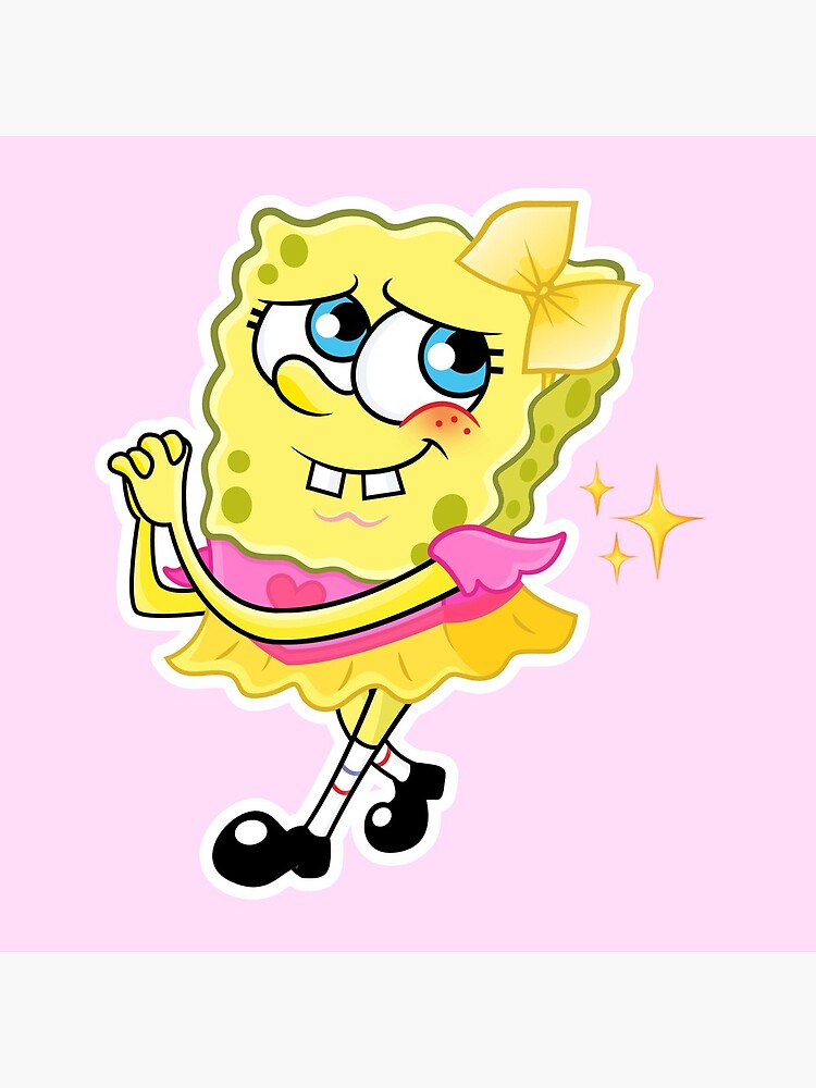 "SpongeBob SquareSkirt - am I a pretty girl?" Poster for Sale by ...