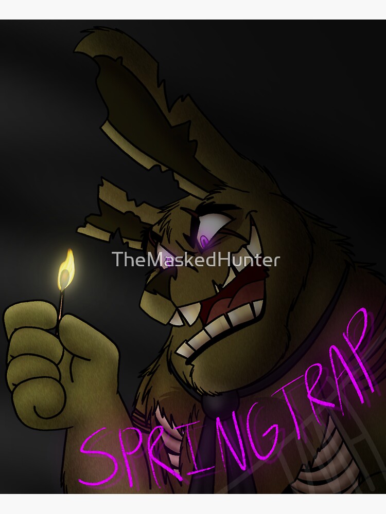 "Springtrap (fnaf)" Sticker by TheMaskedHunter | Redbubble