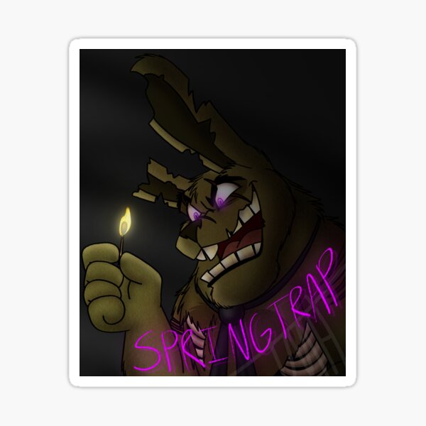 "Springtrap (fnaf)" Sticker by TheMaskedHunter | Redbubble