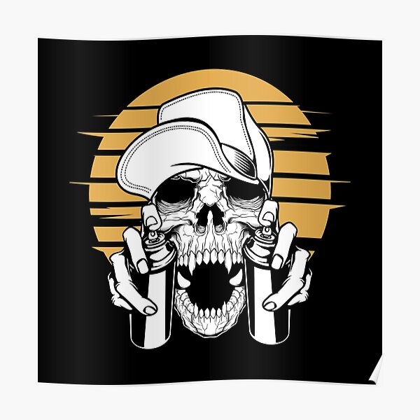 Póster «Graffiti de calavera» de Seb-Sk93 | Redbubble