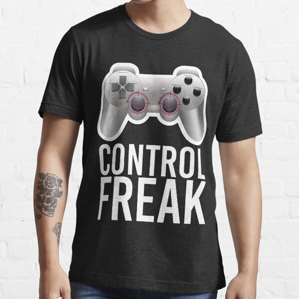 "Control Freak Pun Video Game Controller Gamers" T-shirt by mralan ...