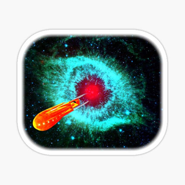"Leaving the Helix Nebula" Sticker by Voice0Reason | Redbubble