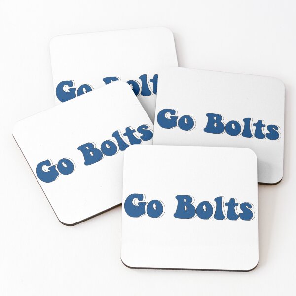 ""Go Bolts"" Coasters (Set of 4) for Sale by tigresa21 | Redbubble