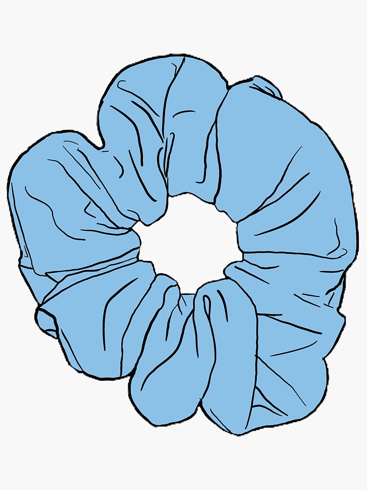 "Blue Scrunchie VSCO Sticker" Sticker by mgfstickers | Redbubble