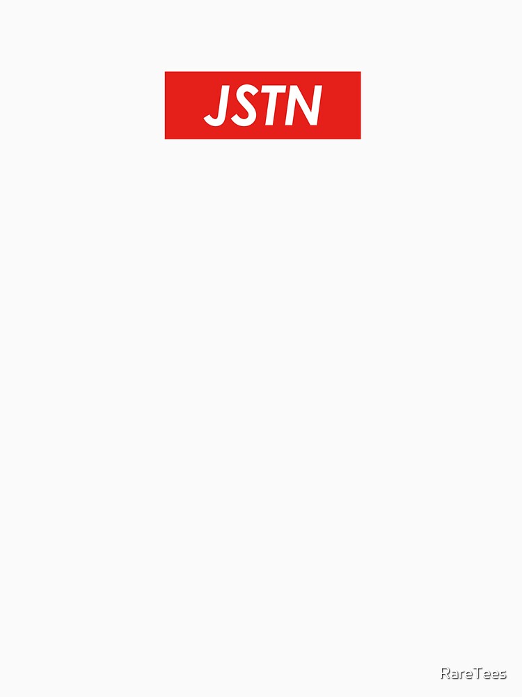 Camiseta «JSTN» de RareTees | Redbubble