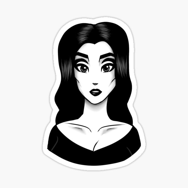 "Vampira " Sticker for Sale by DecadentCrypt | Redbubble