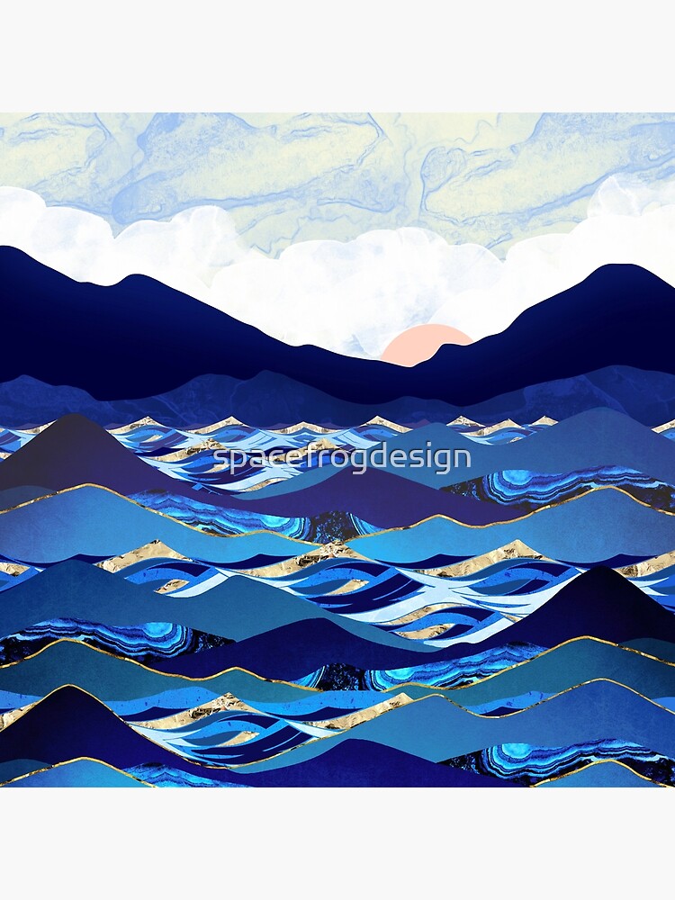 "Ocean Blue" Poster for Sale by spacefrogdesign | Redbubble