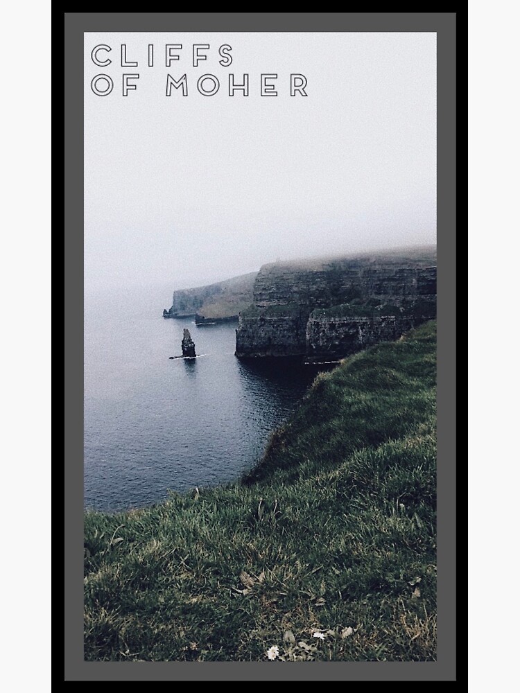 "cliffs of moher sticker/stamp " Sticker for Sale by drggrant | Redbubble