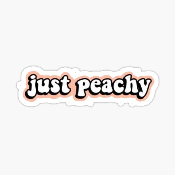 "Just Peachy VSCO Letters" Sticker for Sale by alyssa-mills | Redbubble