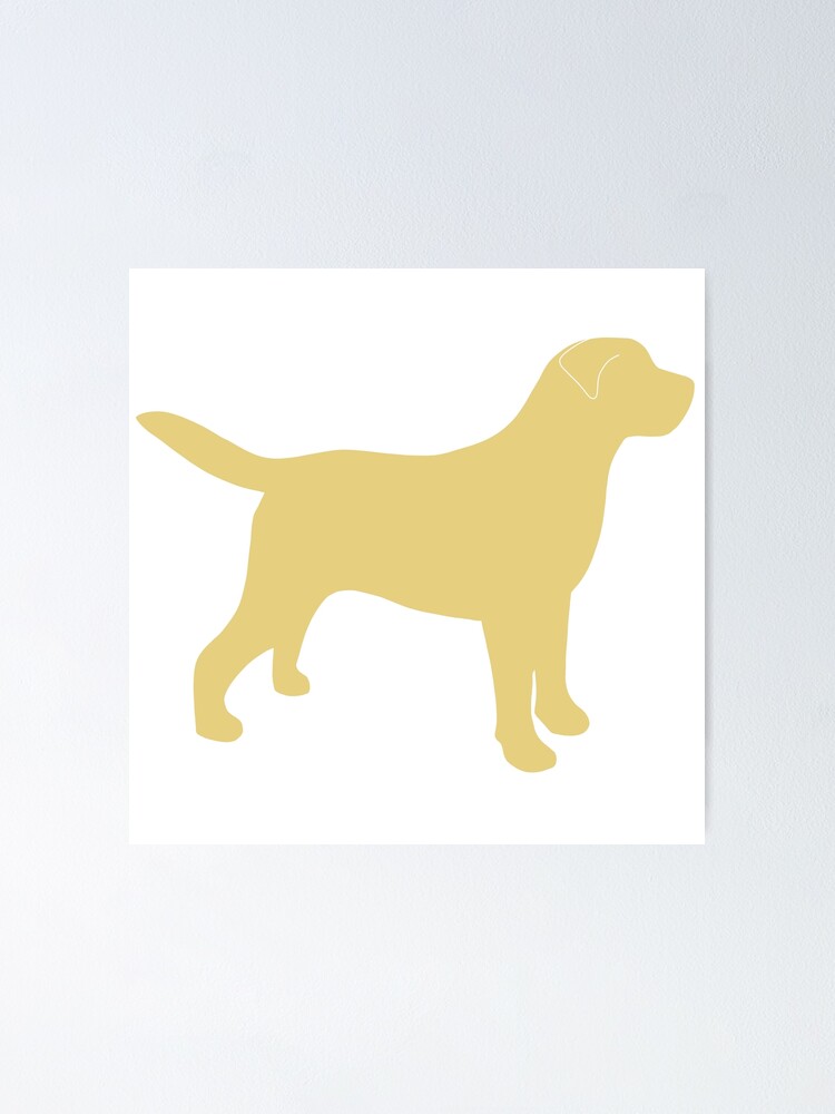 "Yellow Lab Silhouette" Poster by samauer | Redbubble