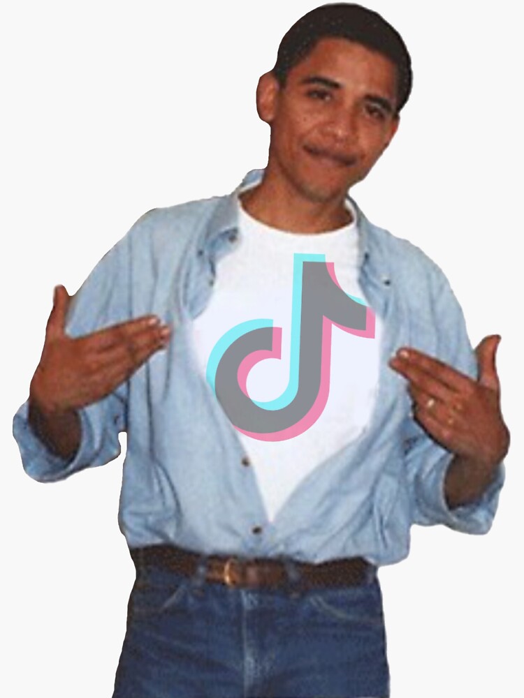 "barack obama tshirt meme" Sticker for Sale by okshortney | Redbubble
