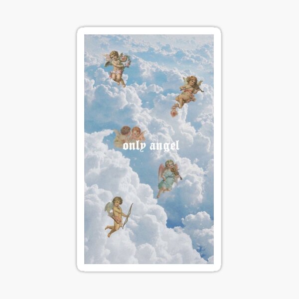 "only angel, aesthetic" Sticker for Sale by katedroses | Redbubble