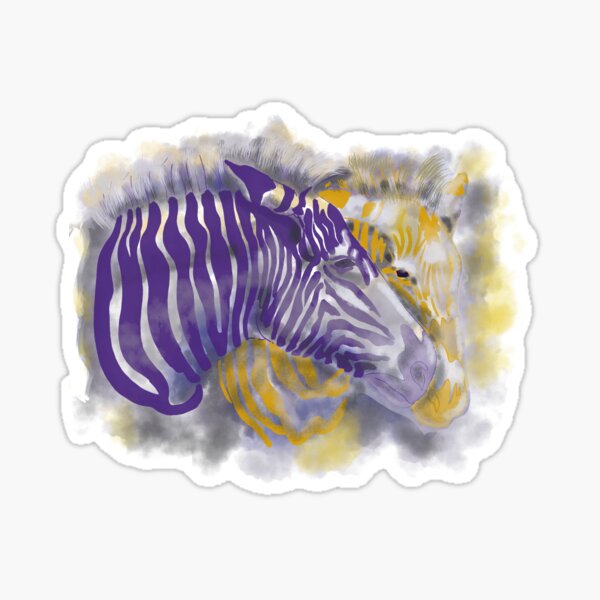 "zebras" Sticker for Sale by BumbleBeeButz | Redbubble