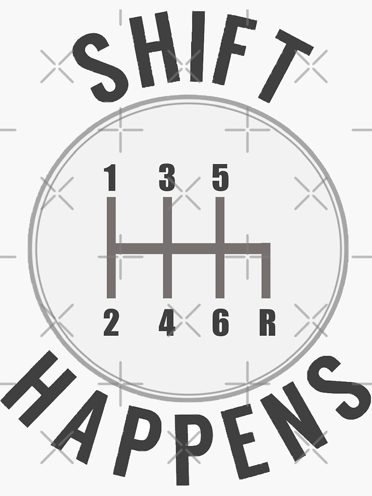 "Jeep shift happens" Sticker for Sale by meaghanr45 | Redbubble
