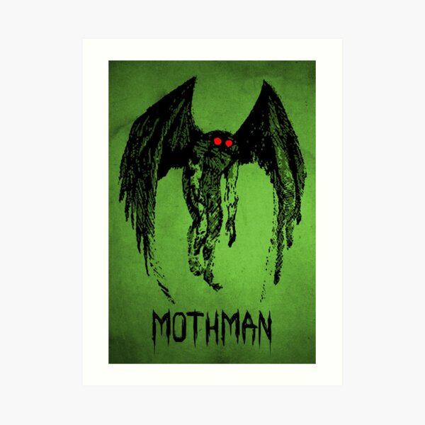 Mothman X Bigfoot Art Prints | Redbubble