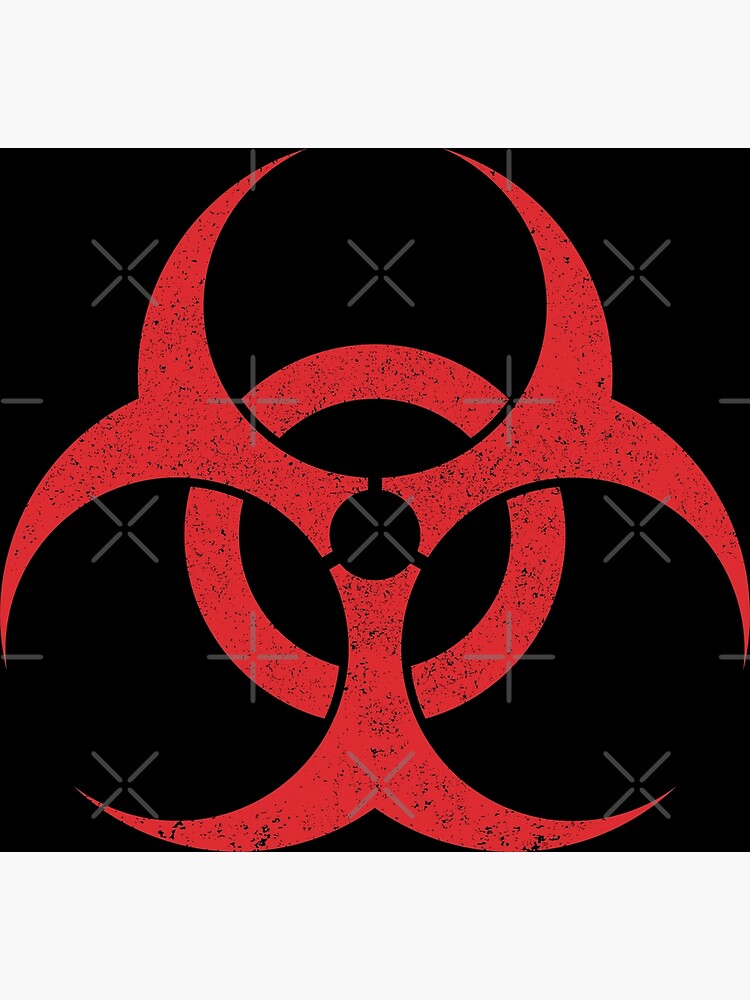 "Biohazard (distressed design)" Poster for Sale by siggyspatsky | Redbubble