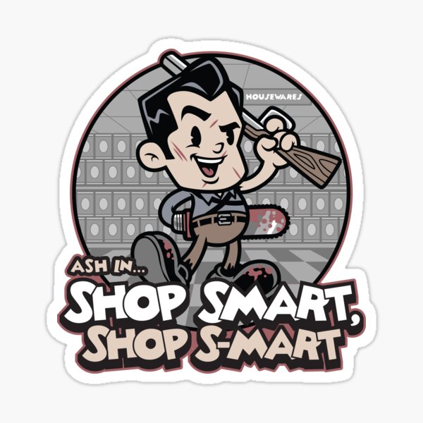 "Shop Smart" Sticker for Sale by harebrained | Redbubble
