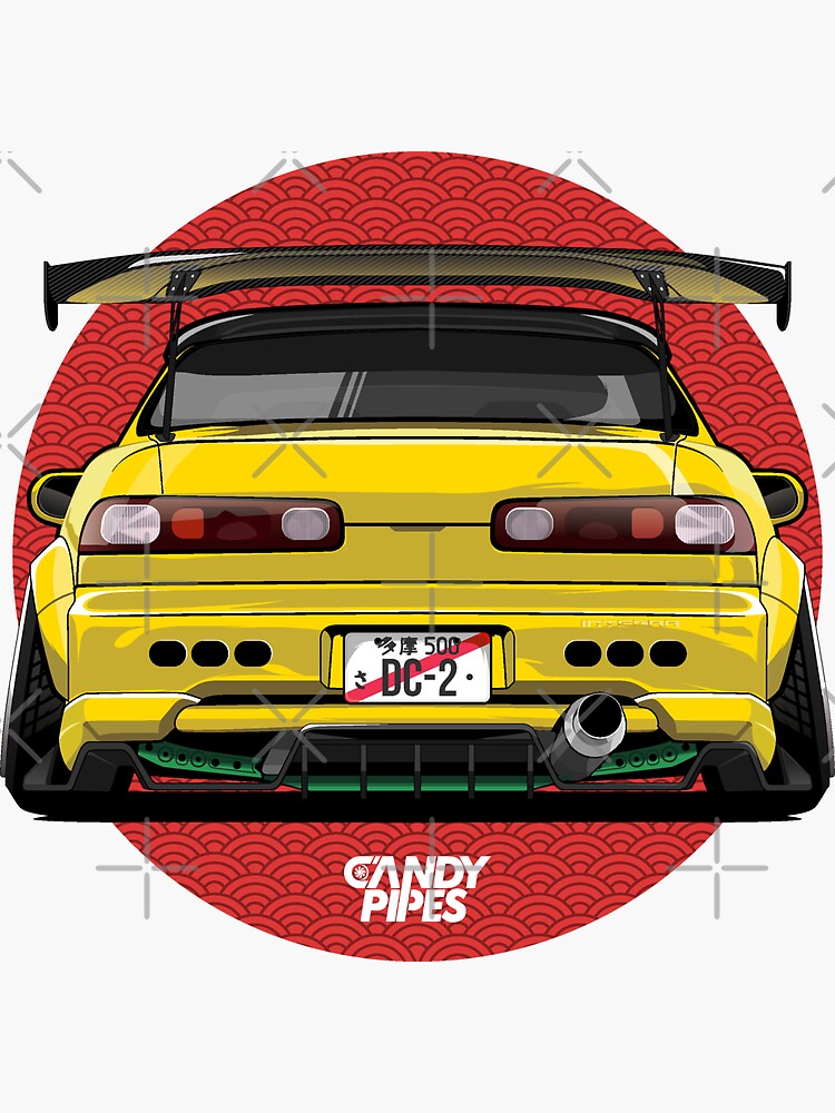 "Integra DC2 time attack" Sticker by candypipes | Redbubble