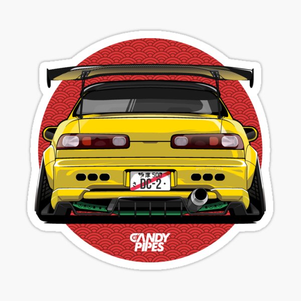 "Integra DC2 time attack" Sticker by candypipes | Redbubble