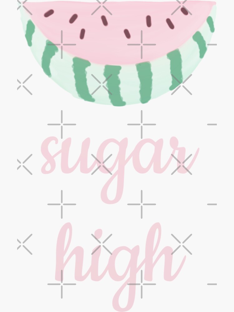 "Watermelon Sugar High V3" Sticker for Sale by velvetearth | Redbubble