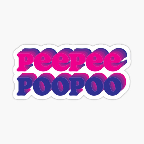 "peepee poopoo" Sticker by JettaPilots | Redbubble