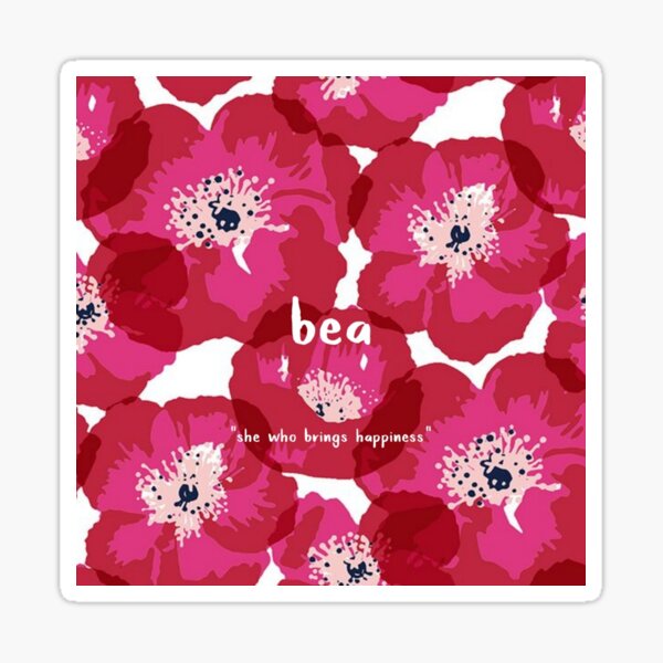 "Bea" Sticker for Sale by LarnFntn | Redbubble