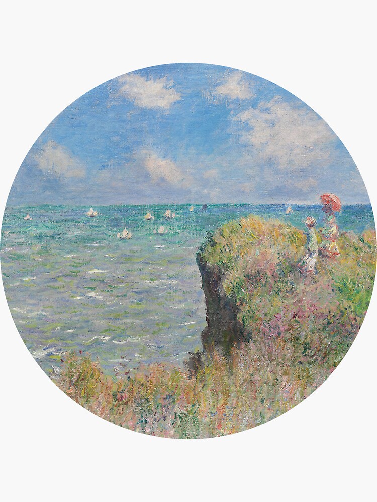 "Claude Monet sticker" Sticker for Sale by sublimesun | Redbubble