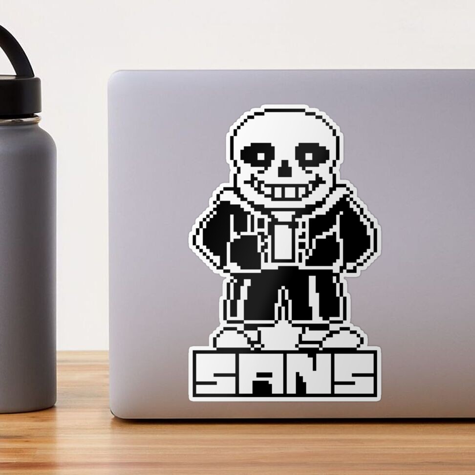 Undertale Sans Figure Stand 3D Printed Figurine Gaming Desk
