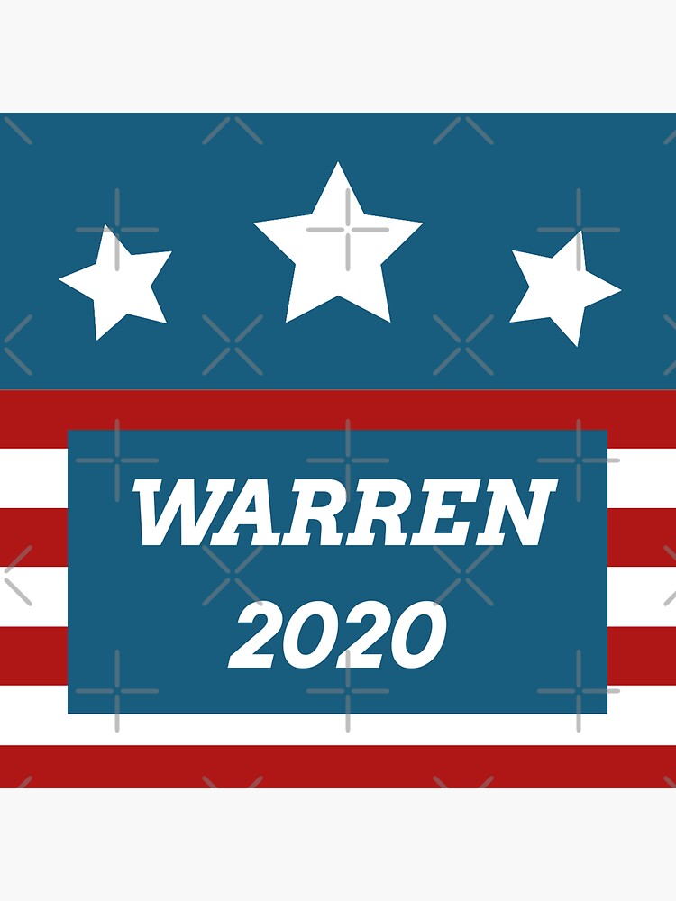 "Warren 2020" Sticker for Sale by catp | Redbubble